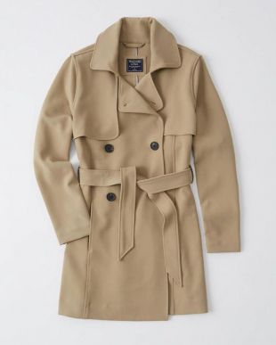 Abercrombie & Fitch - Drapey Trench Coat