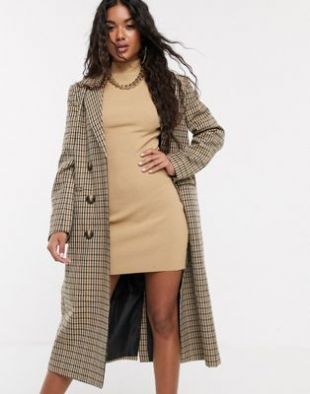 ASOS DESIGN - Checked Coat