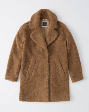 Abercrombie & Fitch - Teddy Coat Brown