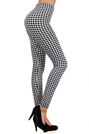 always - Houndstooth Pattern Leggings Pants