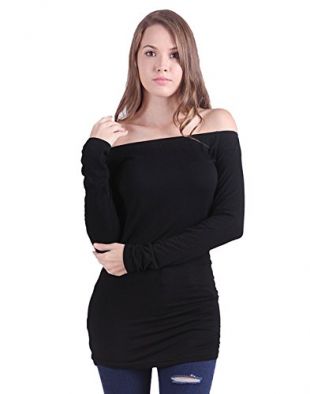 HDE - Off Shoulder Tops Black