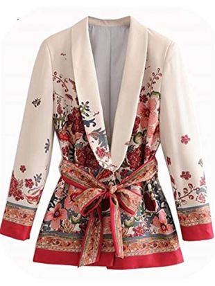 adam woolf lady blazer - Floral Print Blazer
