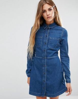 French Connection - Edie Denim Shirt Dress