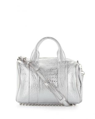 Alexander Wang - Rocco Stud-Bottom Satchel Bag, Silver