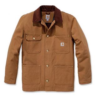 Carhartt - Carhartt Men's Duck Chore Jacket C001 (Regular and Big & Tall Sizes), Brown, Large