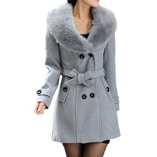 NRUTUP - Fur Col­lar Coat