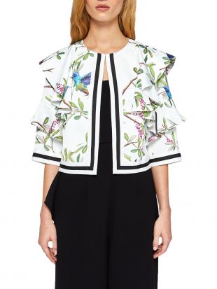 Ted Baker - Floral Ruffled Jacket