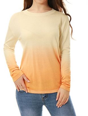 Cashmerelina - Cashmere Dip Dye Pullover Sweater
