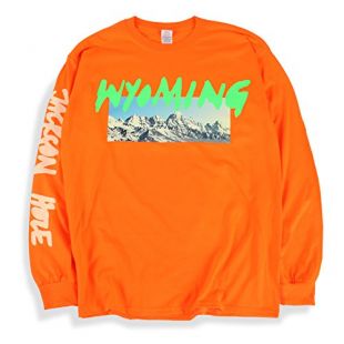 ye - YE Kanye West Long Sleeve T Shirt Wyoming Listening Party Orange