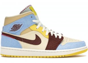 jordan - Jordan 1 Mid SE Fearless Maison Chateau Rouge