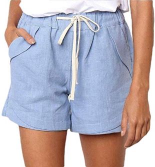 Generic - High Waist Comfy Cotton Shorts L