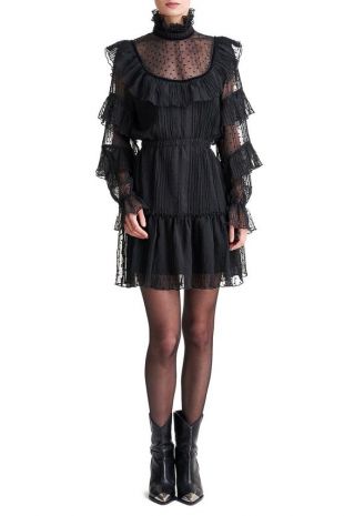 Unbranded - Robe CAROLINE Sheer Ruffle