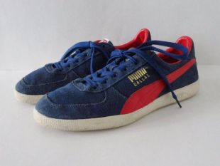 Puma - Bleu/rouge des années 80 Puma Dallas Lace Up Sneakers // Taille 42