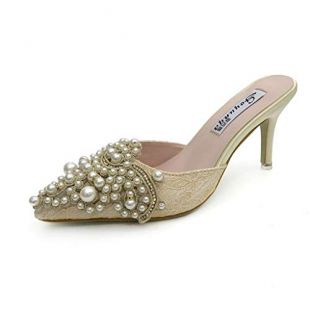 TTINAF - Pearl Mule Heel