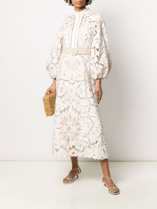 Zimmermann - Embroidered Lace Dress