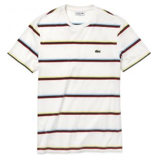Lacoste - Colour Striped Soft Cotton T-Shirt