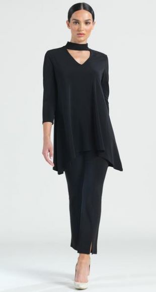 Clara Sunwoo - Choker Tunic in Black