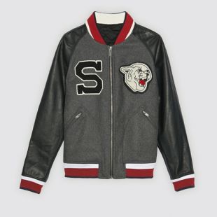 Sandro - NWT Sandro cougar varsity jacket coat Medium