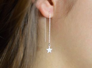 Gaiaz Treasure - Star Threaders, Threader Earrings, Star threaders ...