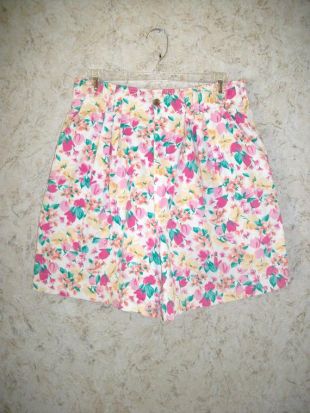 Unbranded - 80 s taille haute floral maman Short Vintage Rose fleur ...
