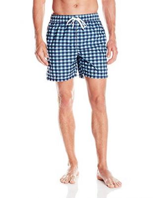 Kanu Surf - Kanu Surf Men's Riviera Swim Trunks, St. Moritz Navy, Medium