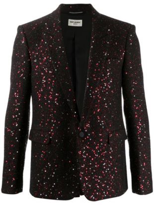 Saint Laurent - Blazer à Sequins Brodés