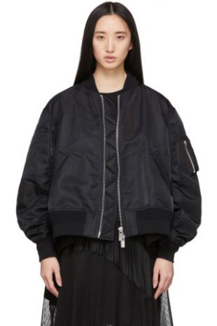 sacai - Sacai - Blouson aviateur noir MA-1