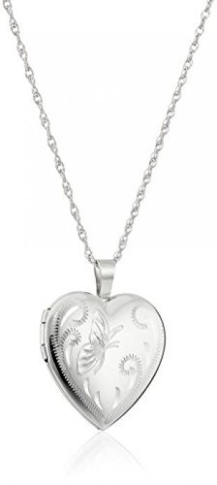 Amazon - Sterling Silver Heart Necklace