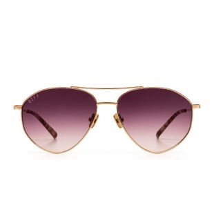 DIFF Eyewear - Rose Gold Wine Gradient