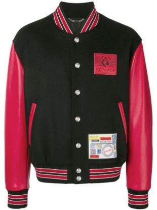 Versace - Patch Embellished Bomber Jacket