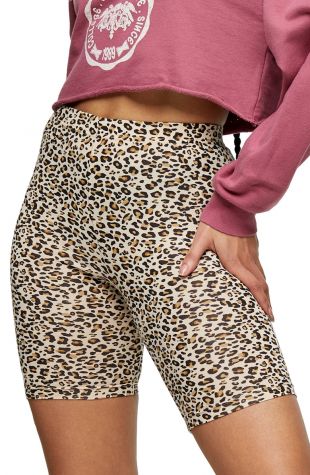 Topshop - Leopard Print Bike Short