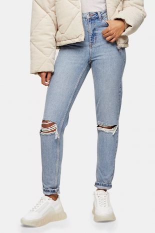 Topshop - Ripped Mom Jeans