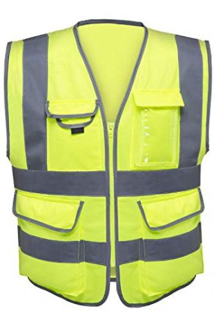 neiko - Neiko 53993A High Visibility Safety Vest with 7 Pockets and ...