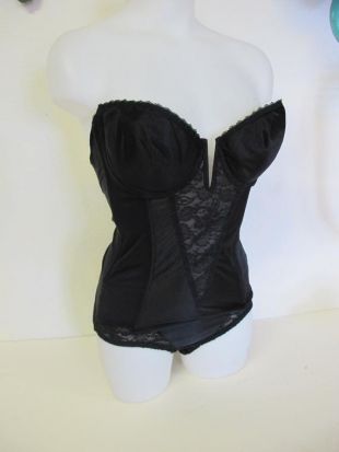 Unbranded - Black Body Shaper Victoria’s Secret Strapless Onesie 34B
