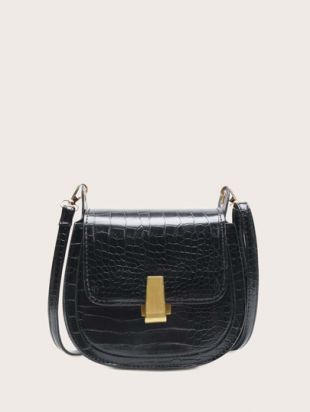 Shein - Black Satchel Bag