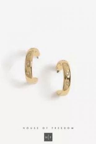 House of Freedom - Star Hoop Earrings