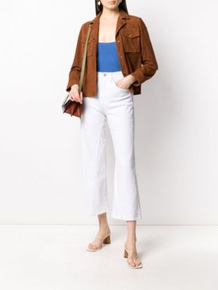 Sandro - Sandro Paris Suede Boxy Fit Jacket