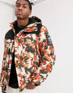 Timberland - Timberland puffer jacket in camo print