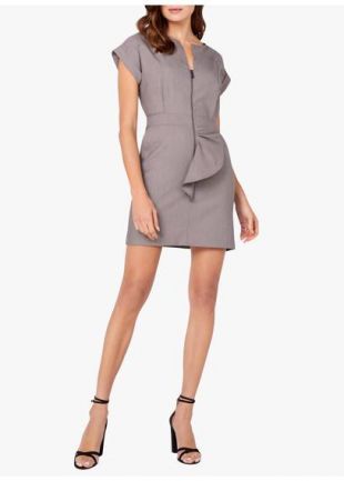 Kookaï - ROBE COURTE CINTRÉE BRUN