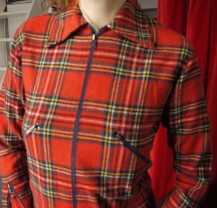 Unbranded - vintage 1960s mod tartan plaid jacket, punk check, 60s ...