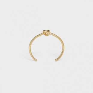 Celine - Knot Extra-Thin Bracelet in Brass with Gold finish