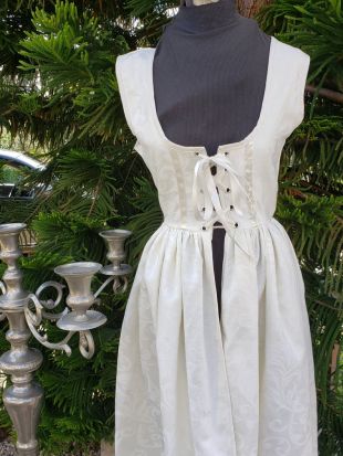 Unbranded - Wedding Irish Celtic White Brocade Renaissance Costume ...