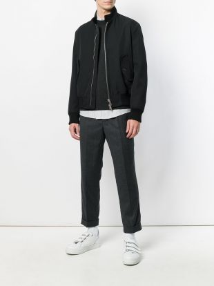 ami - Patch Pockets Zipped Jacket