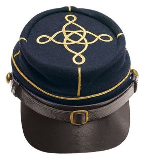 atlanta cutlery - Civil War CS Officer's Kepi - Lieutenant - Large Blue