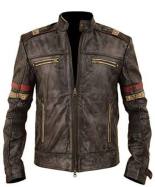 Unbranded - Homme vintage Cafe Racer Retro Motorcycle Red and White ...