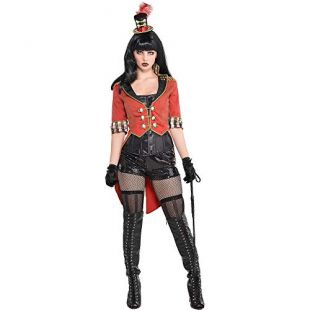 AMSCAN - AMSCAN Vintage Cropped Red Ringmaster Jacket Freak Show ...