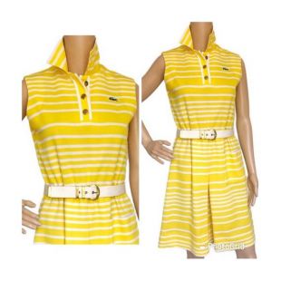 Lacoste - Preppy Lacoste Izod Rayé David Crystal Tennis Robe avec ...