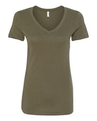 The Next Level - Next Level Women's Lightweight V-Neck Jersey T-Shirt ...
