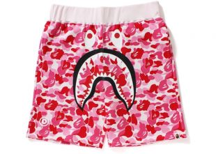 BAPE - BAPE ABC Shark Sweat Shorts Pink