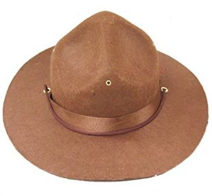 Jacobson Hat Company - Ranger Or Canadian Mountie Hat,Brown,One Size ...
